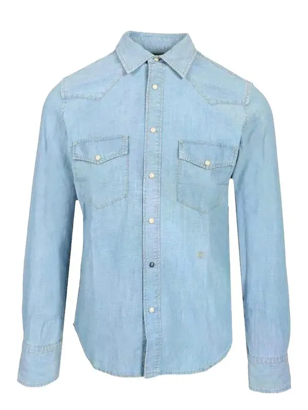 Jacob Cohen Long Sleeve Shirts Denim - Blue