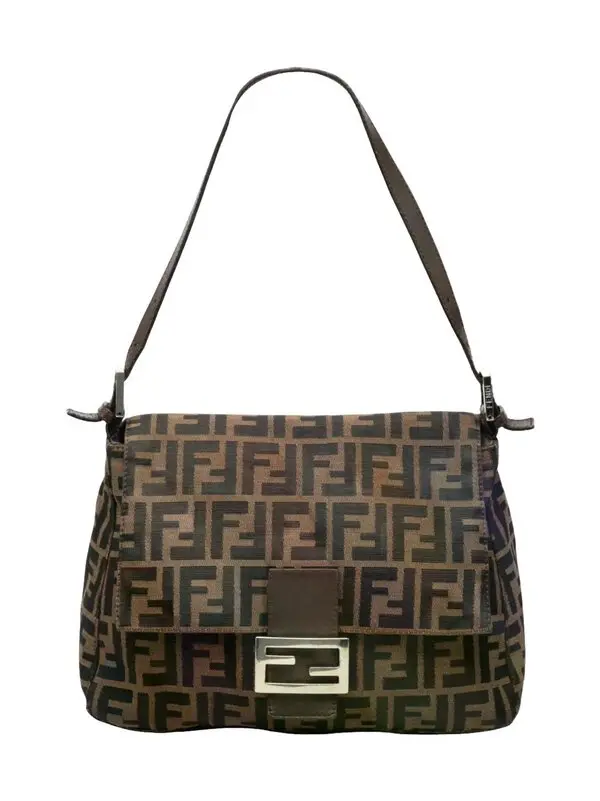 Fendi 20th Century Zucca Canvas Mamma Forever Shoulder Bag - Brown