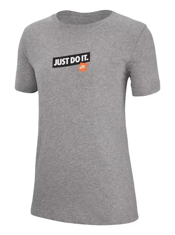 Nike Slogan-print T-shirt - Grey