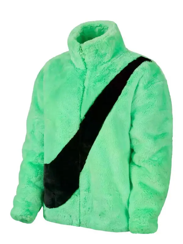 Nike Faux-fur Jacket - Green