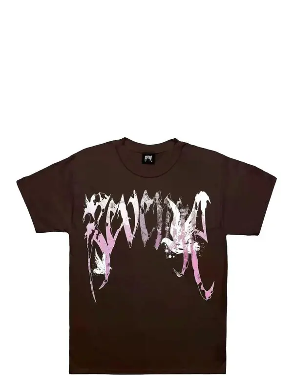 REVENGE Graffiti Dove T-shirt - Brown