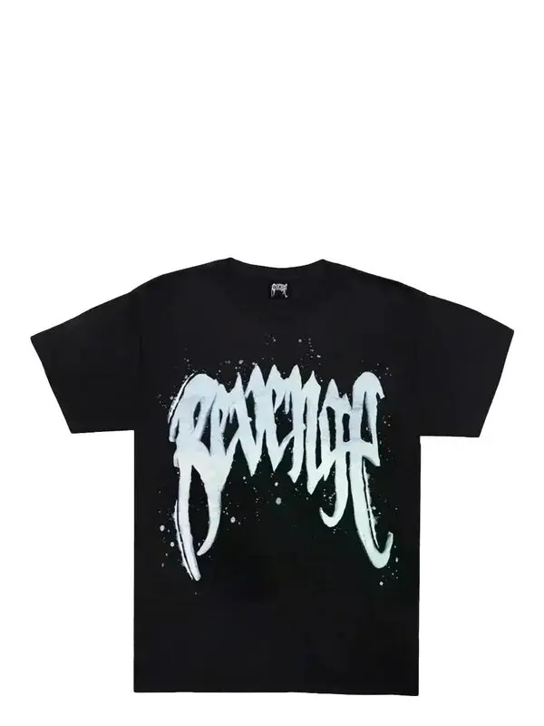 REVENGE Snowfall Graphic T-shirt - Black