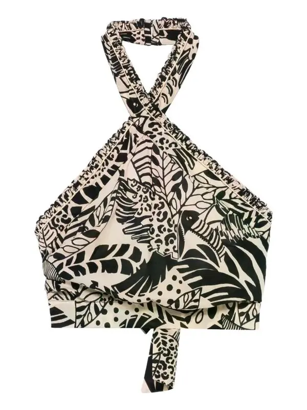 Poupette St Barth Print-detail Top - Neutrals