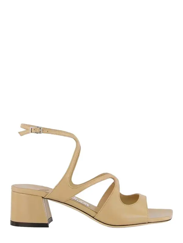 JIMMY CHOO Azilia Strappy Leather Sandals - Neutrals