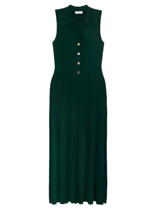 Sandro Cable-knit Maxi Dress - Green