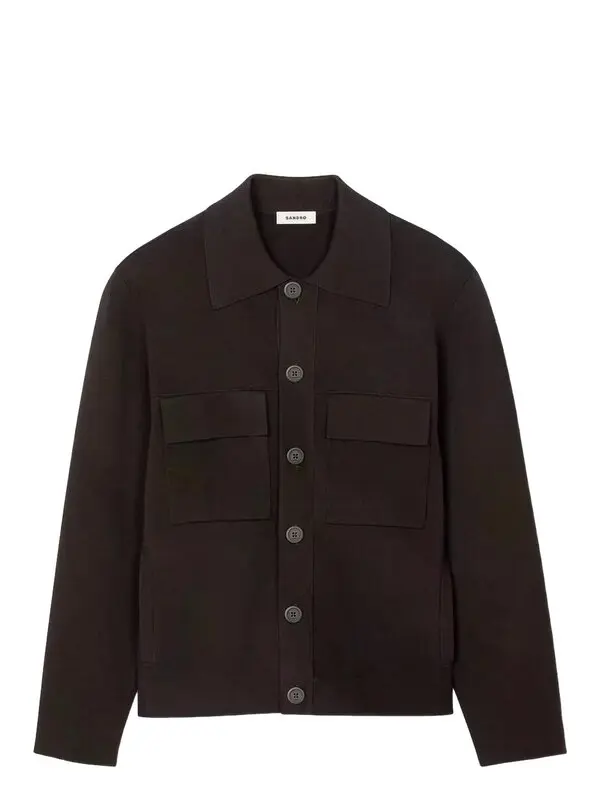 Sandro Button-up Cardigan - Brown