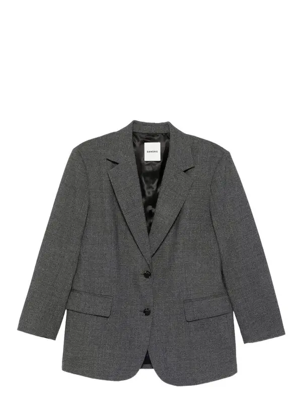 Sandro Two-button Wool Blazer - Grey