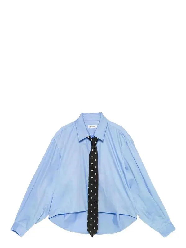 Sandro Asymmetric Shirt - Blue