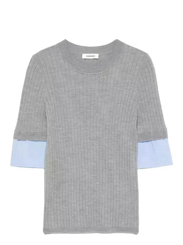 Sandro Crew-neck T-shirt - Grey