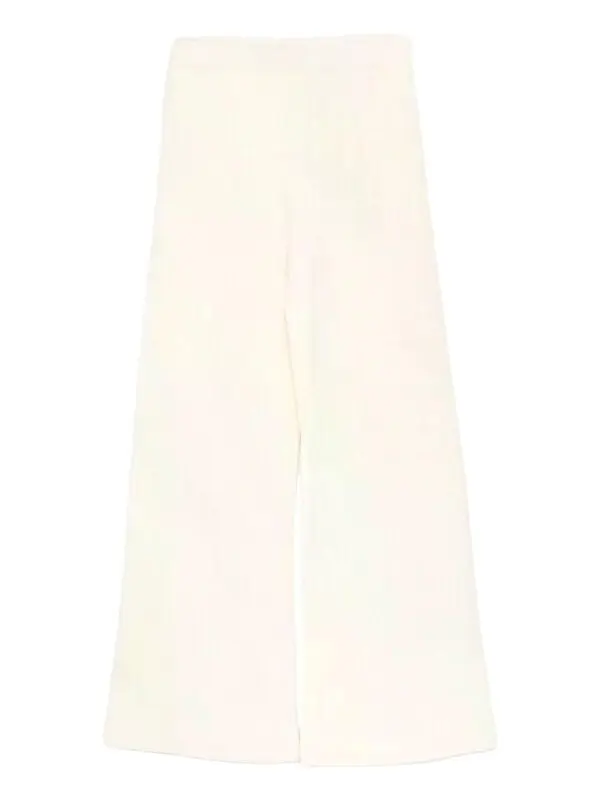 Sandro Ribbed Pull-on Trousers - Neutrals