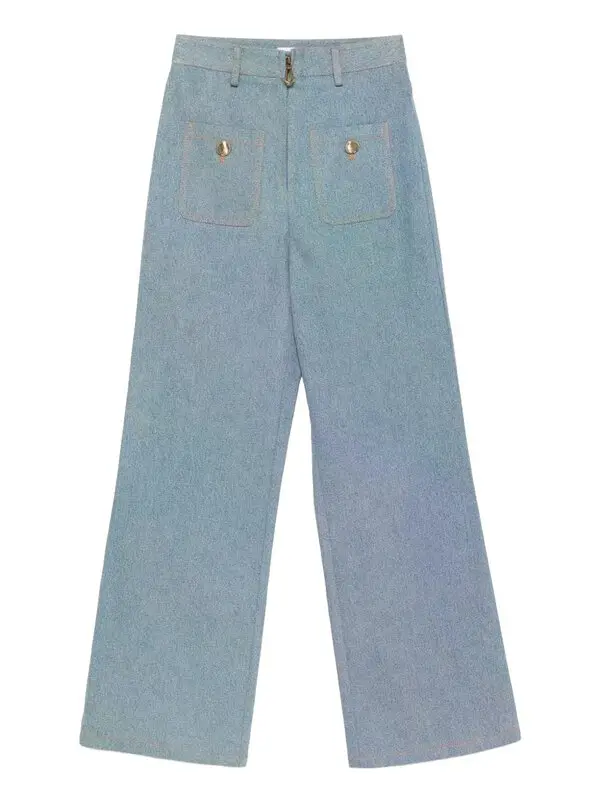 Sandro Wide-leg Jeans - Blue
