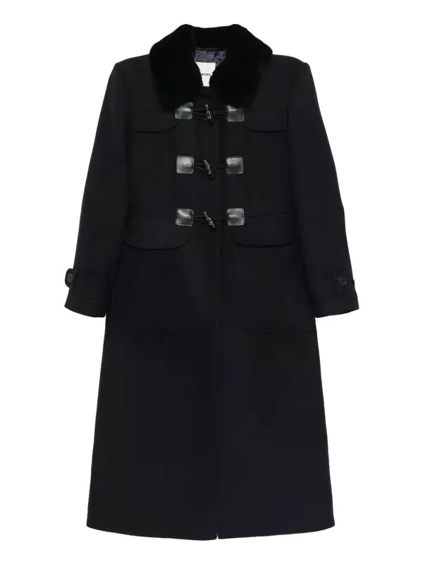 Sandro Toggle-fastening Coat - Blue