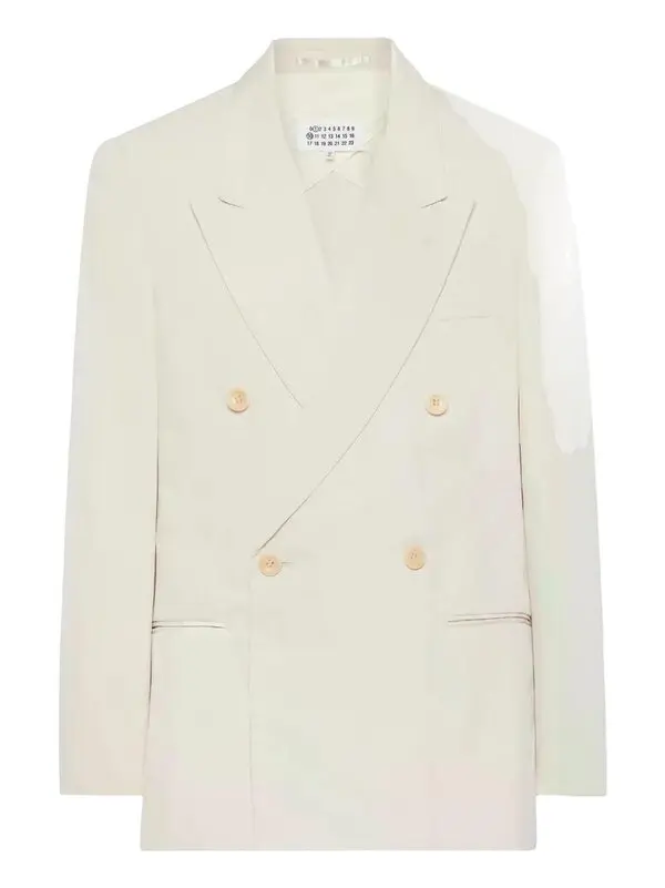 MAISON MARGIELA Double-breasted Blazer - Neutrals