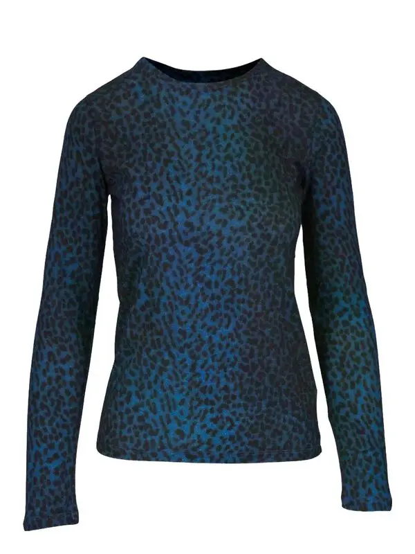 Majestic Filatures Animal Print Top - Blue