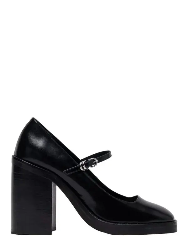 Maje 100mm Leather Pumps - Black