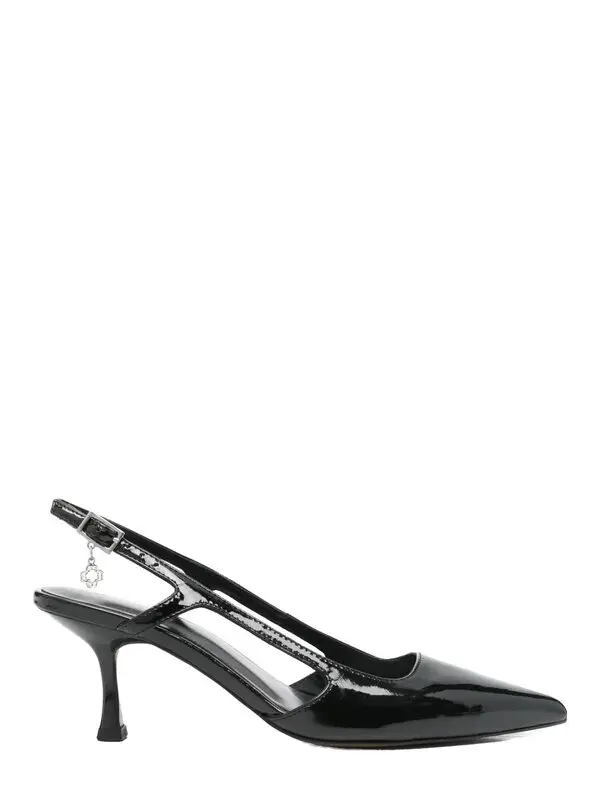 Maje Pointed-toe Slingback Pumps - Black