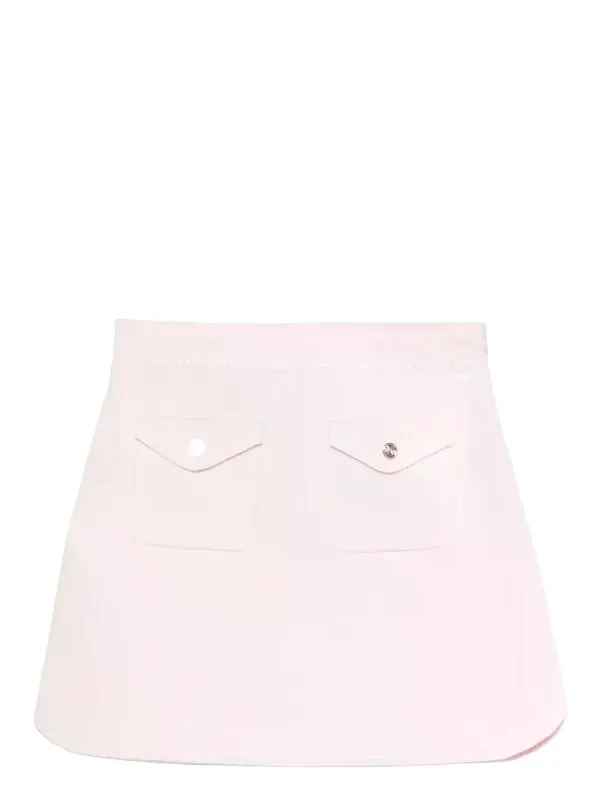 Maje Organic Cotton-blend Skirt - Pink