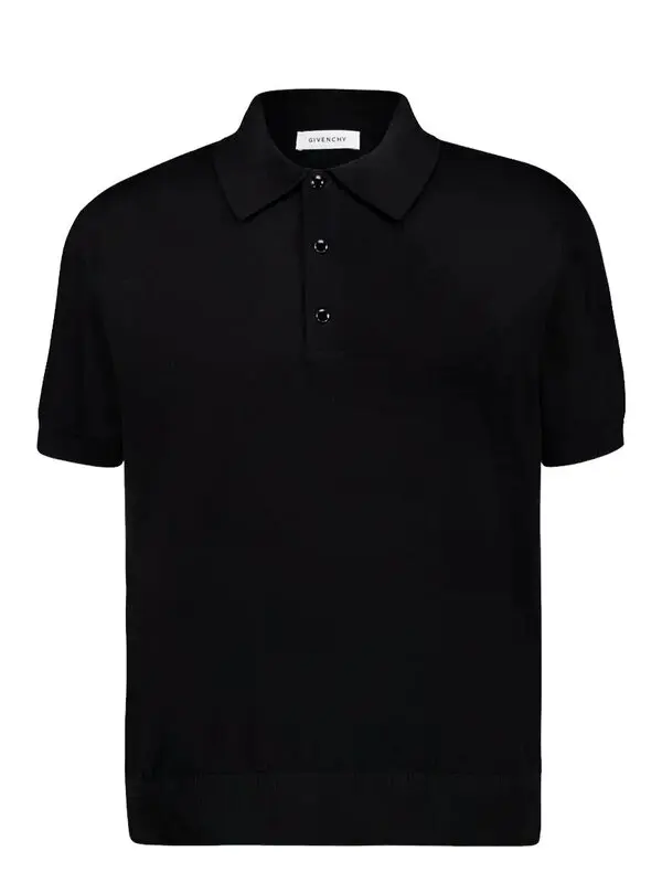 Givenchy Buttoned Polo Shirt - Black