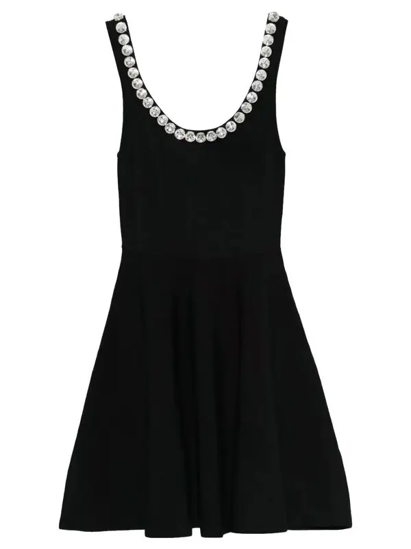 Sandro Crystal-embellished Mini Dress - Black