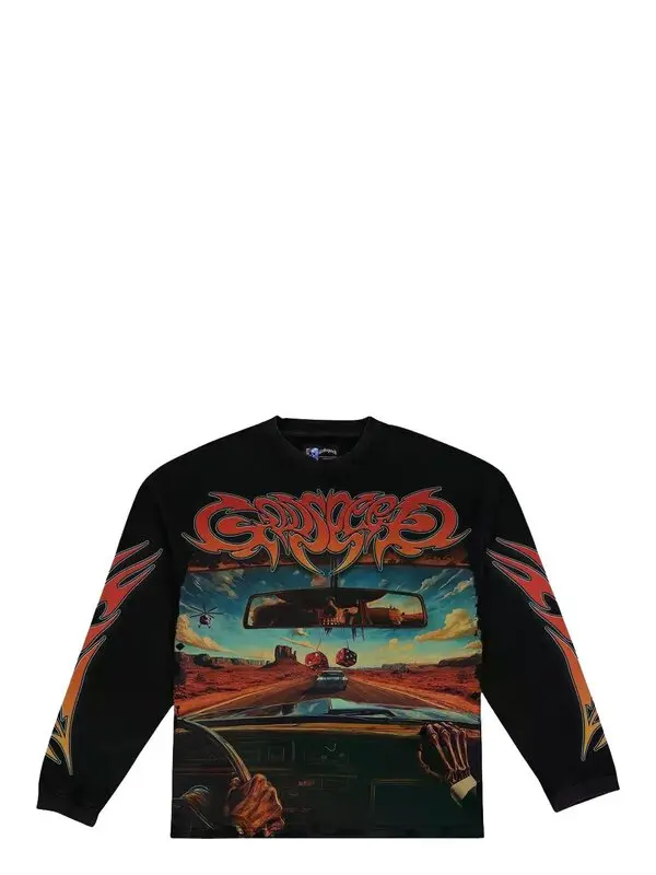 GODSPEED On The Run Long-sleeve Graphic T-shirt - Black