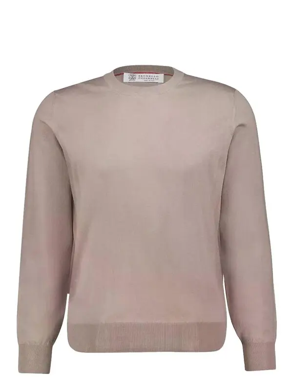 Brunello Cucinelli Crew-neck Cotton Sweater - Neutrals