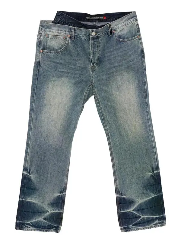 Andersson Bell Asymmetric Layered Jeans - Blue