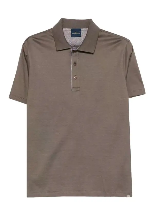 Paul & Shark Buttoned Polo Shirt - Brown