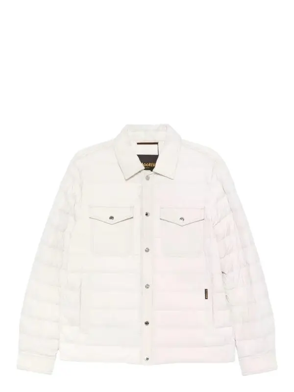 MOORER Buttoned Quilted Jacket - Neutrals