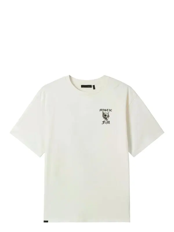 FIVE CM Skull-graphic T-shirt - Neutrals