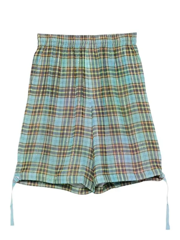 Undercover Plaid Shorts - Blue