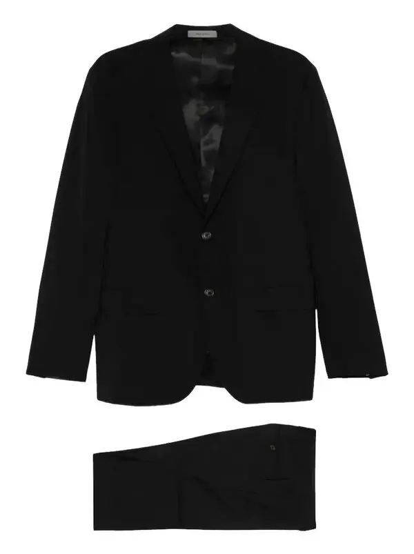 Corneliani Buttoned Suit - Black