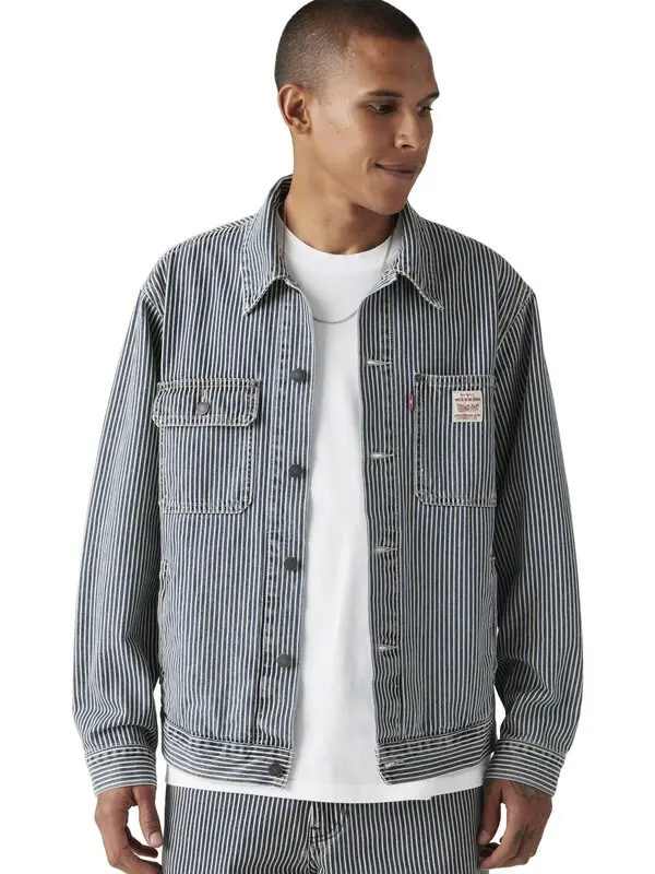LEVI'S Sunrise Trucker Jacket - Bleached Boulevard Stripe