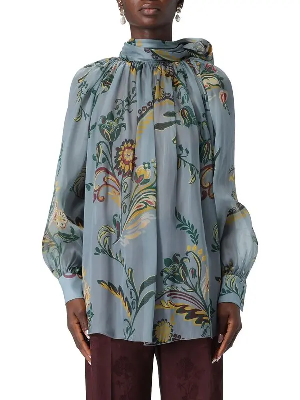 Etro Top - Gnawed Blue