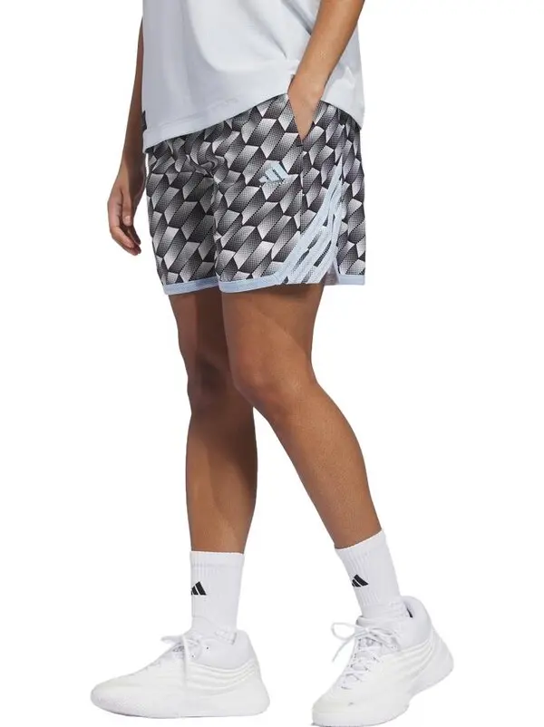 Adidas Crazy Lite Kaleidoscope Aop Shorts - Grey / Crystal Sky