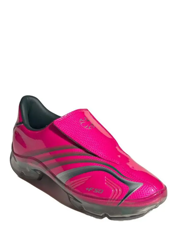 Adidas F50 Walkable Sneakers - Shock Pink / Bold Green / Silver Metallic
