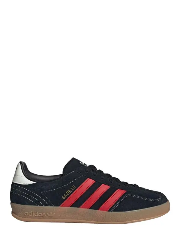 Adidas Gazelle Indoor Shoes - Core Black / Better Scarlet / Gum