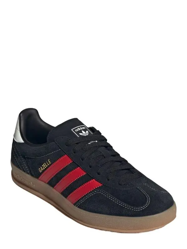 Adidas Gazelle Indoor Shoes - Core Black / Better Scarlet / Gum