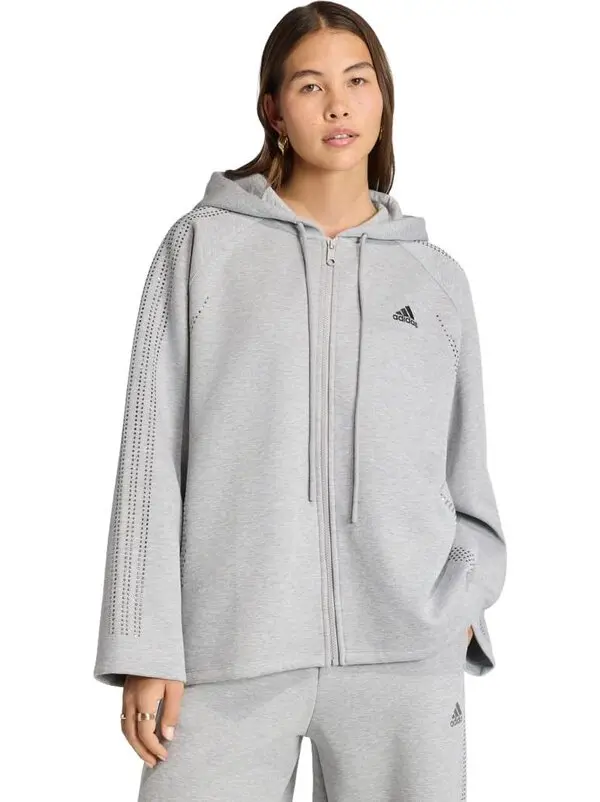 Adidas Teamgeist Rhinestone Track Top - Medium Grey Heather