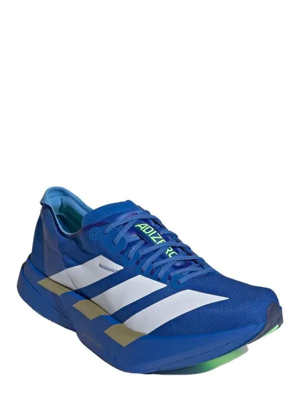 Adidas Adizero Adios Pro 4 Shoes - Blue / Cloud White / Lime Burst