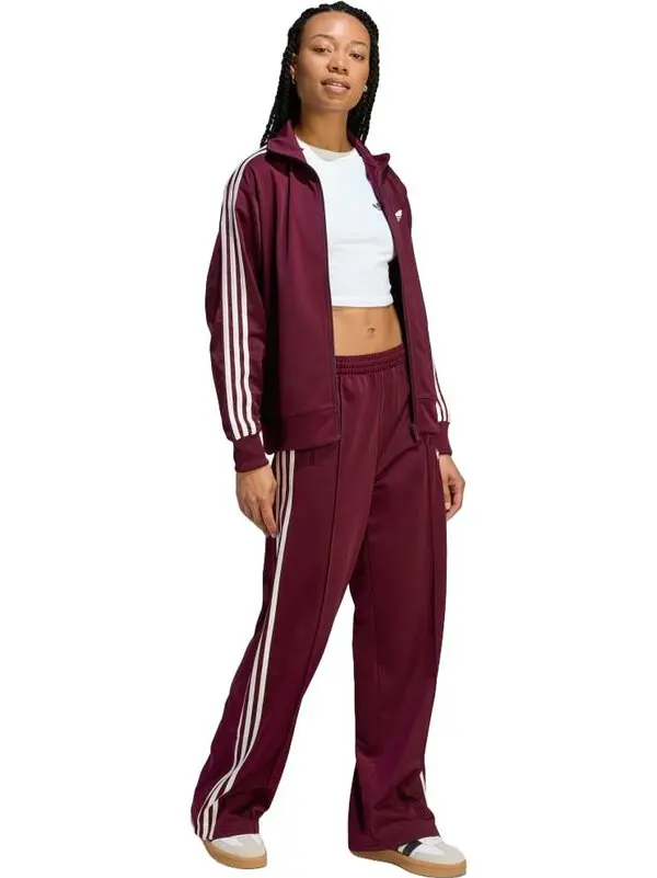 Adidas Firebird Track Top Loose - Maroon / Off White