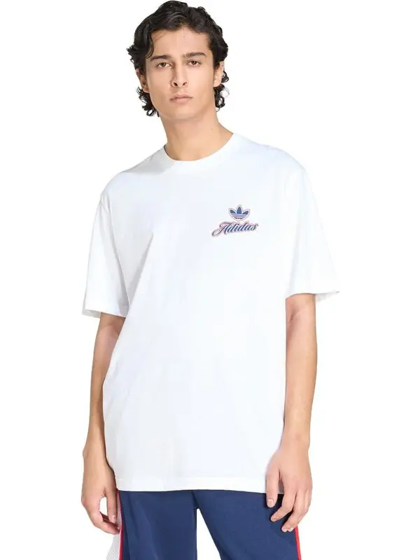 Adidas Summer League Gfx Varsity T-shirt - White
