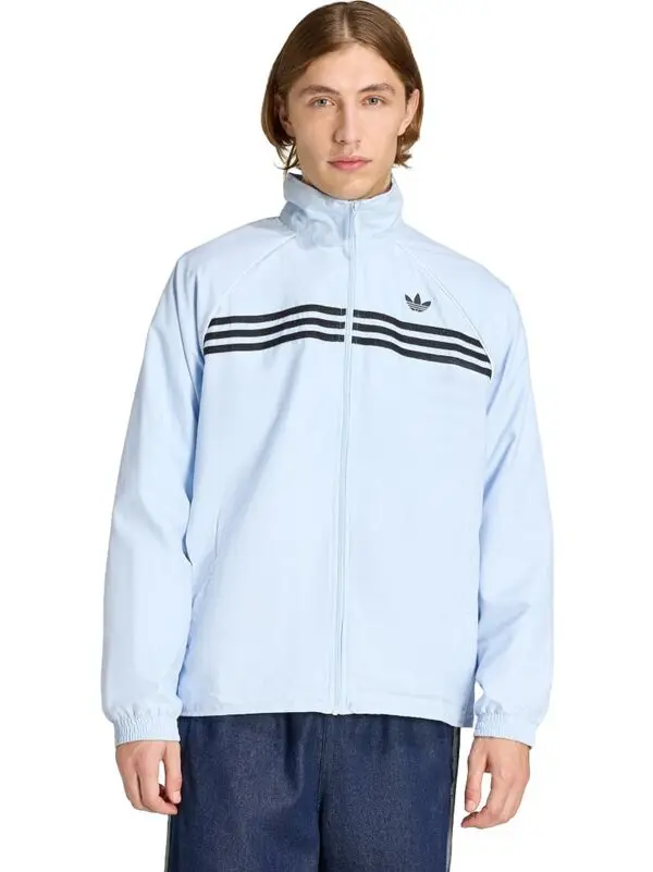 Adidas Chest Stripes Track Top - Crystal Sky