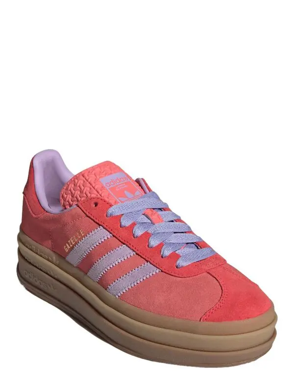 Adidas Gazelle Bold Sneakers - Semi Flash Red / Powder Plum / Semi Lucid Red