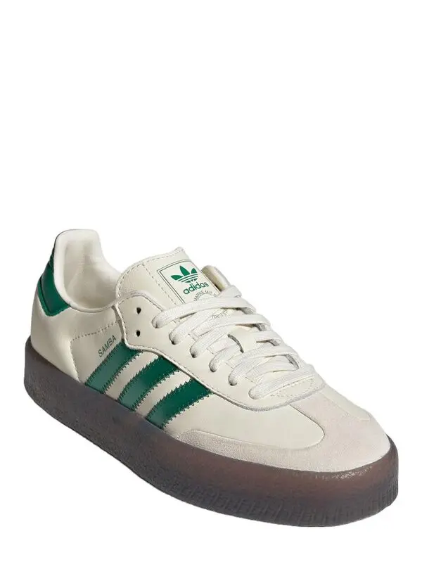 Adidas Sambae Sneakers - Cream White / Bold Green / Collegiate Green
