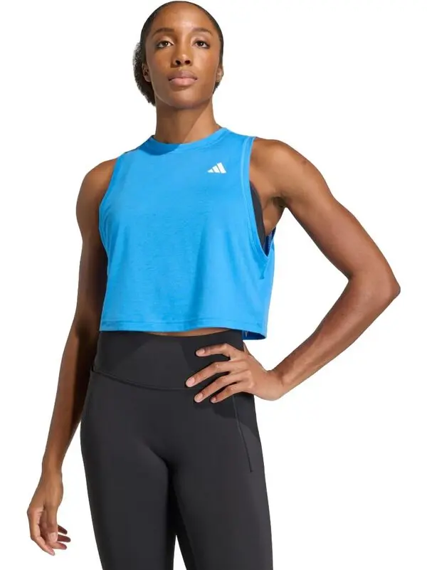 Adidas Train Essentials Boxy Tank Top - Ray Blue