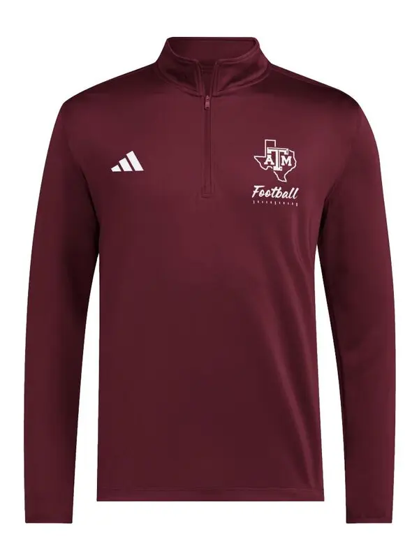 Adidas 3s Ls 1/4 Zip - Team Maroon / Ncaa-tam-741