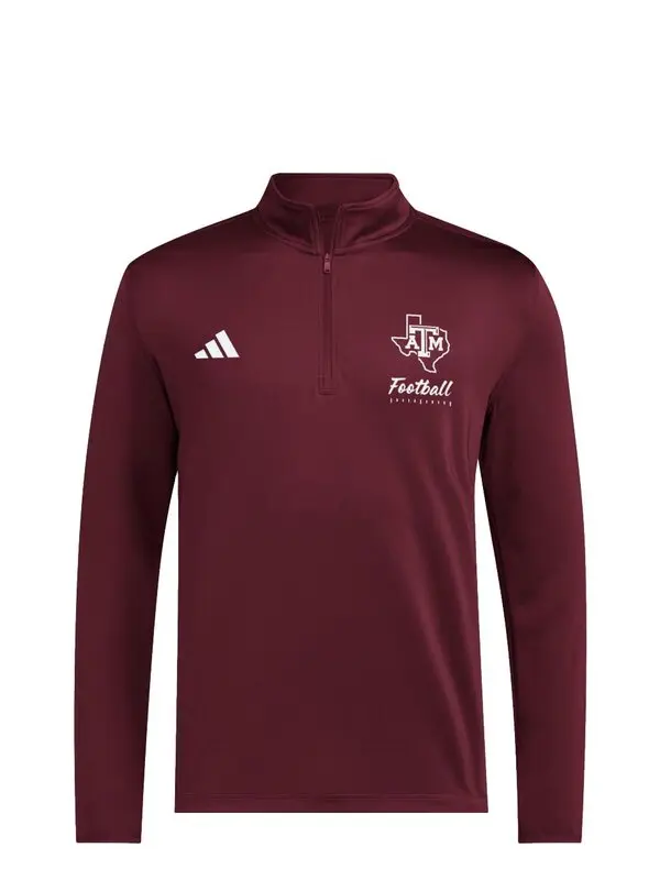 Adidas Texas A&m Aggies Football 1/2 Zip Jacket - Team Maroon / Ncaa-tam-741