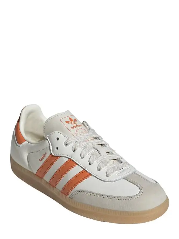 Adidas Samba Og Low Top Sneakers - Off White / Dusky Orange / Gum