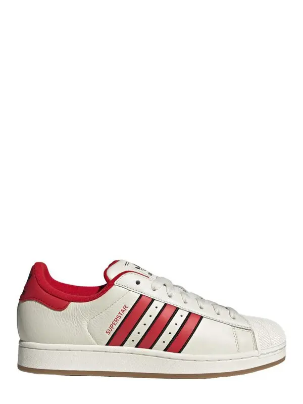Adidas Superstar Ii Shoes - Off White / Better Scarlet / Core Black