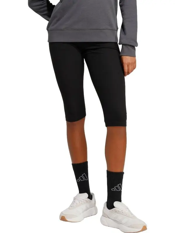 Adidas Seasonal Essentials Rib Capri Leggings - Black